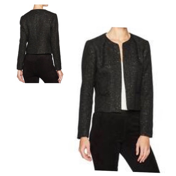 Nine West | Jackets & Coats | Nine West Flyaway Sequin Shimmer Tweed ...